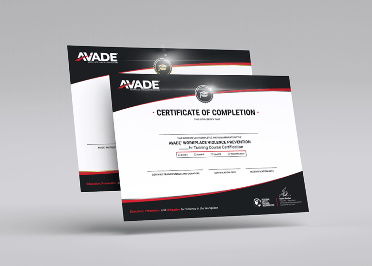 Workplace Violence Prevention - AVADE® Training